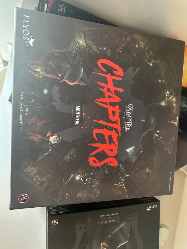 Vampire: The Masquerade – CHAPTERS + Banu Haqim + Lasombra Expansion (R$ 1.797,45)